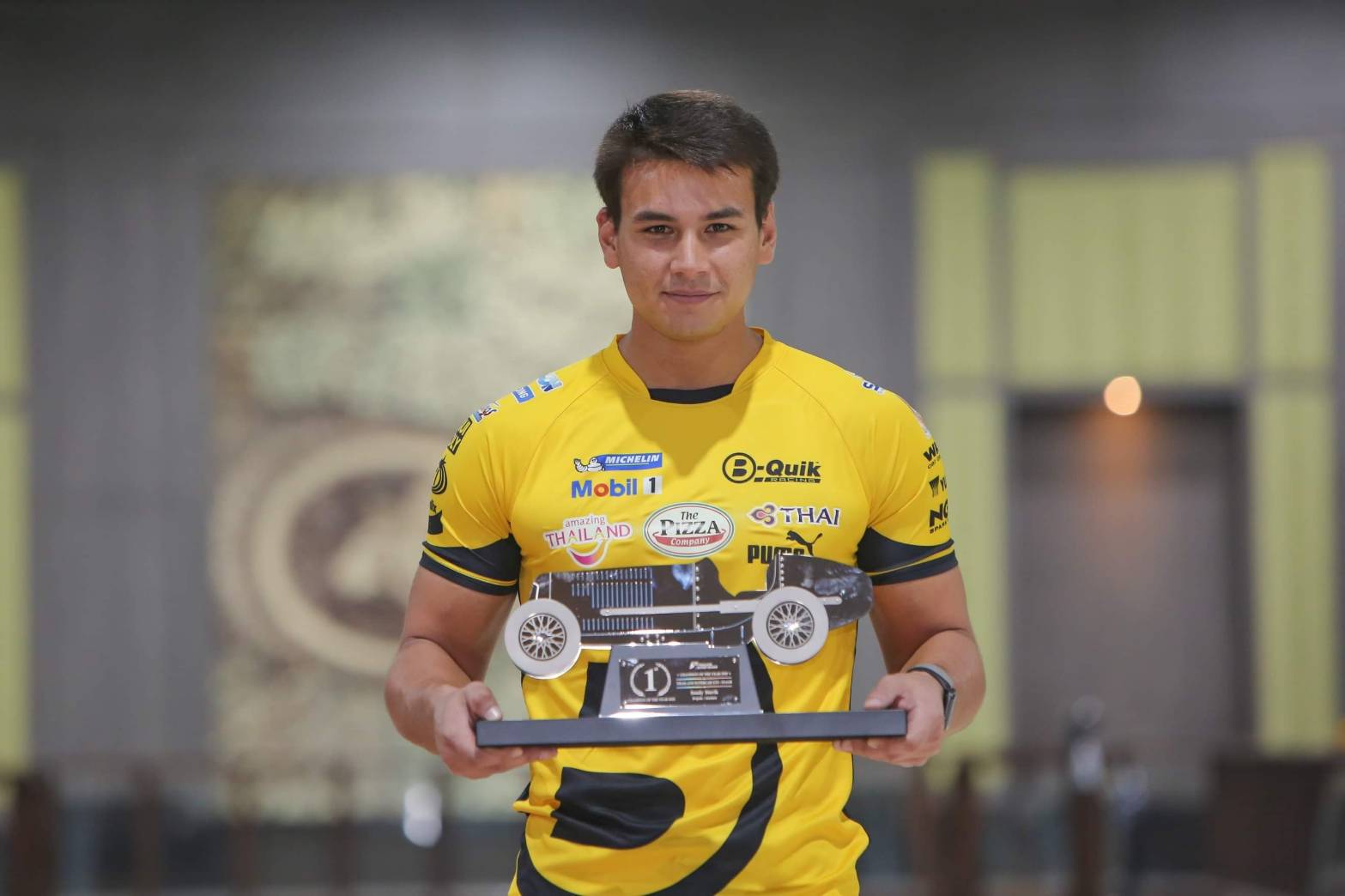 Sandy receives his second Super Car GT3 Championship trophy at Night of ...